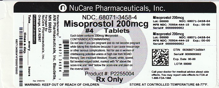 Misoprostol by NuCare Pharmaceuticals,Inc. MISOPROSTOL tablet