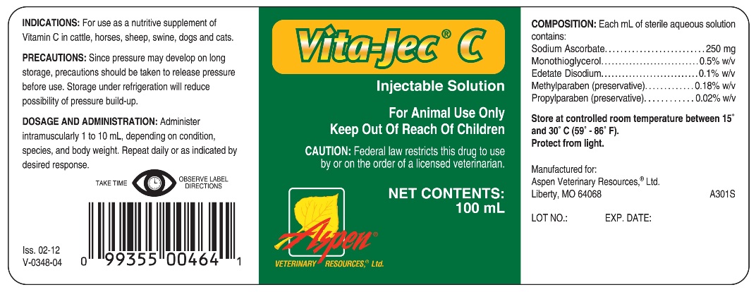 VITA-JEC C- sodium ascorbate injection, solution