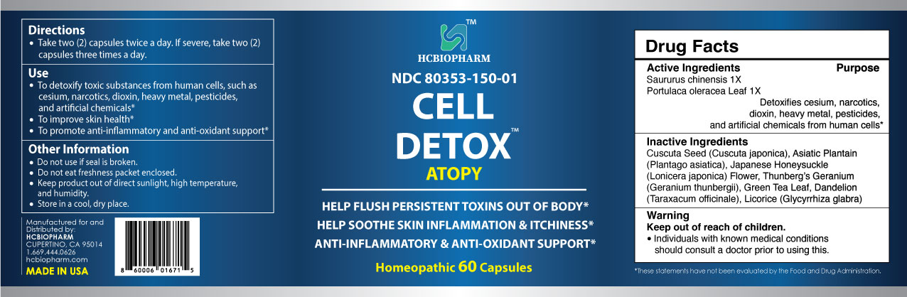 HCBIOPHARM CELL DETOX ATOPY- flush toxins that trigger atopic skin ...