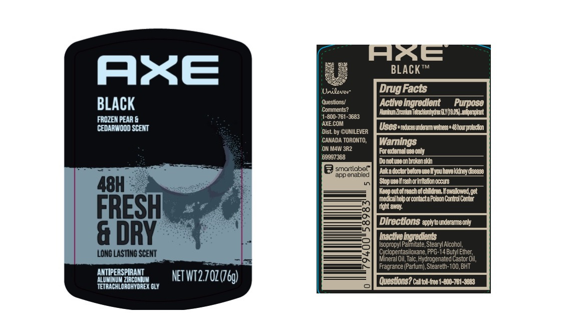 AXE- black frozen pear and cedarwood 48h sweat and odor protection ...
