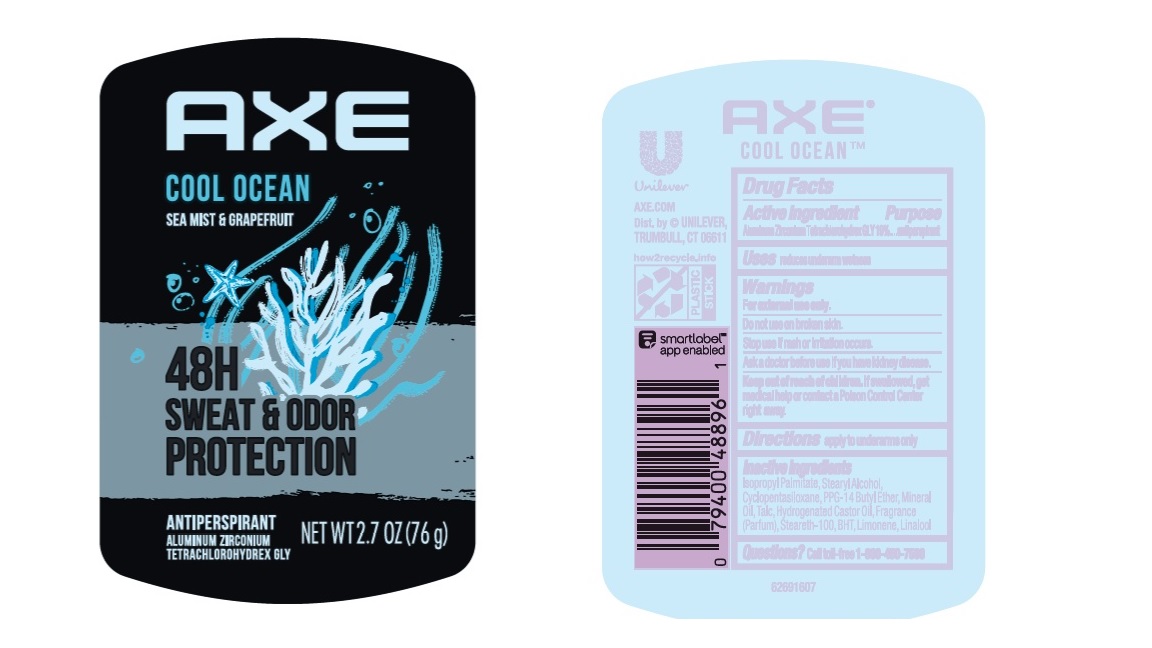 AXE- cool ocean sea mist and grapefruit 48h sweat and odor protection ...