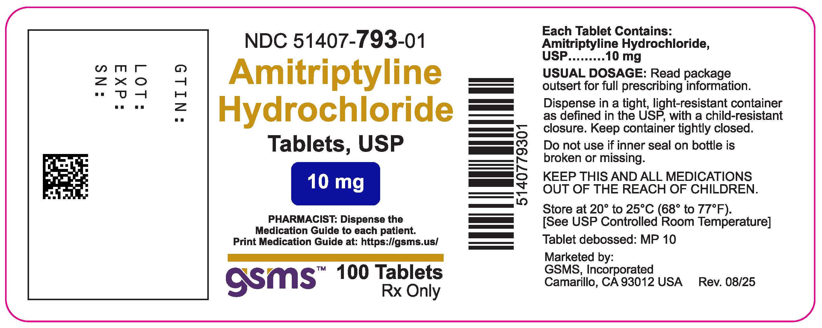 AMITRIPTYLINE HYDROCHLORIDE tablet, film coated