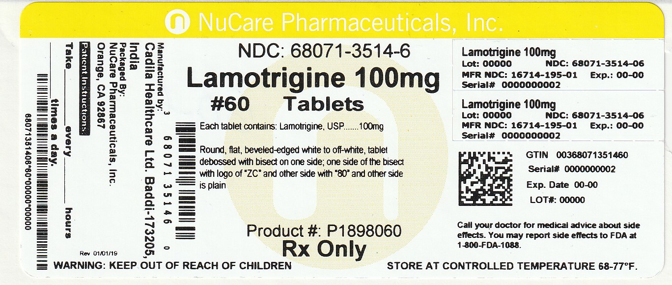 Lamotrigine by NuCare Pharmaceuticals,Inc. LAMOTRIGINE tablet