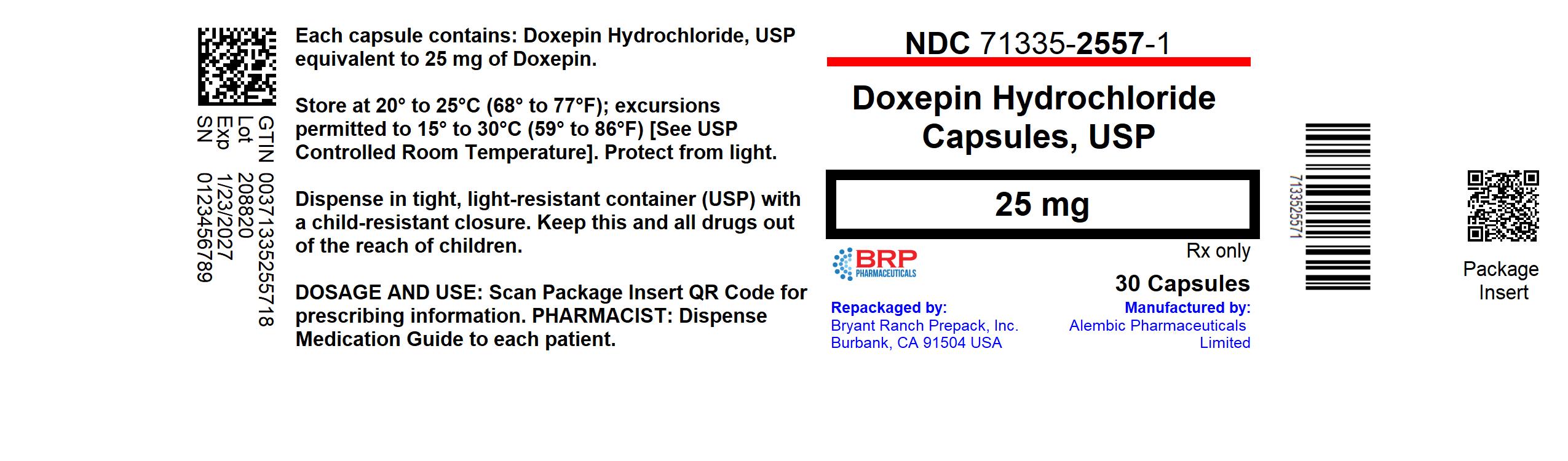 DOXEPIN HYDROCHLORIDE capsule