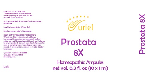 Prostata 8X by Uriel Pharmacy Inc. PROSTATA 8X liquid