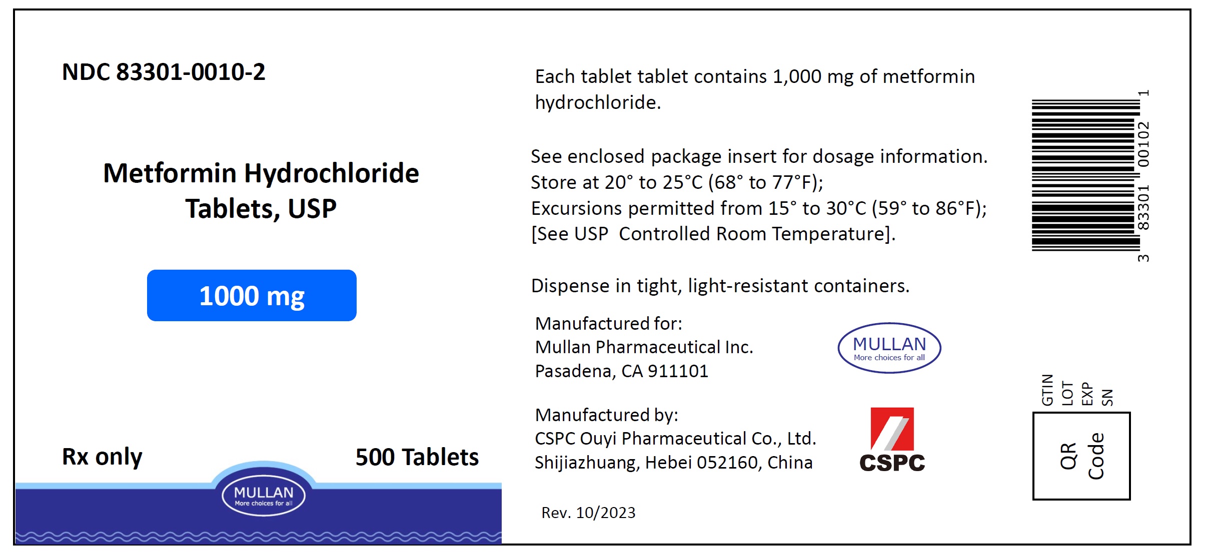 METFORMIN HYDROCHLORIDE tablet, coated