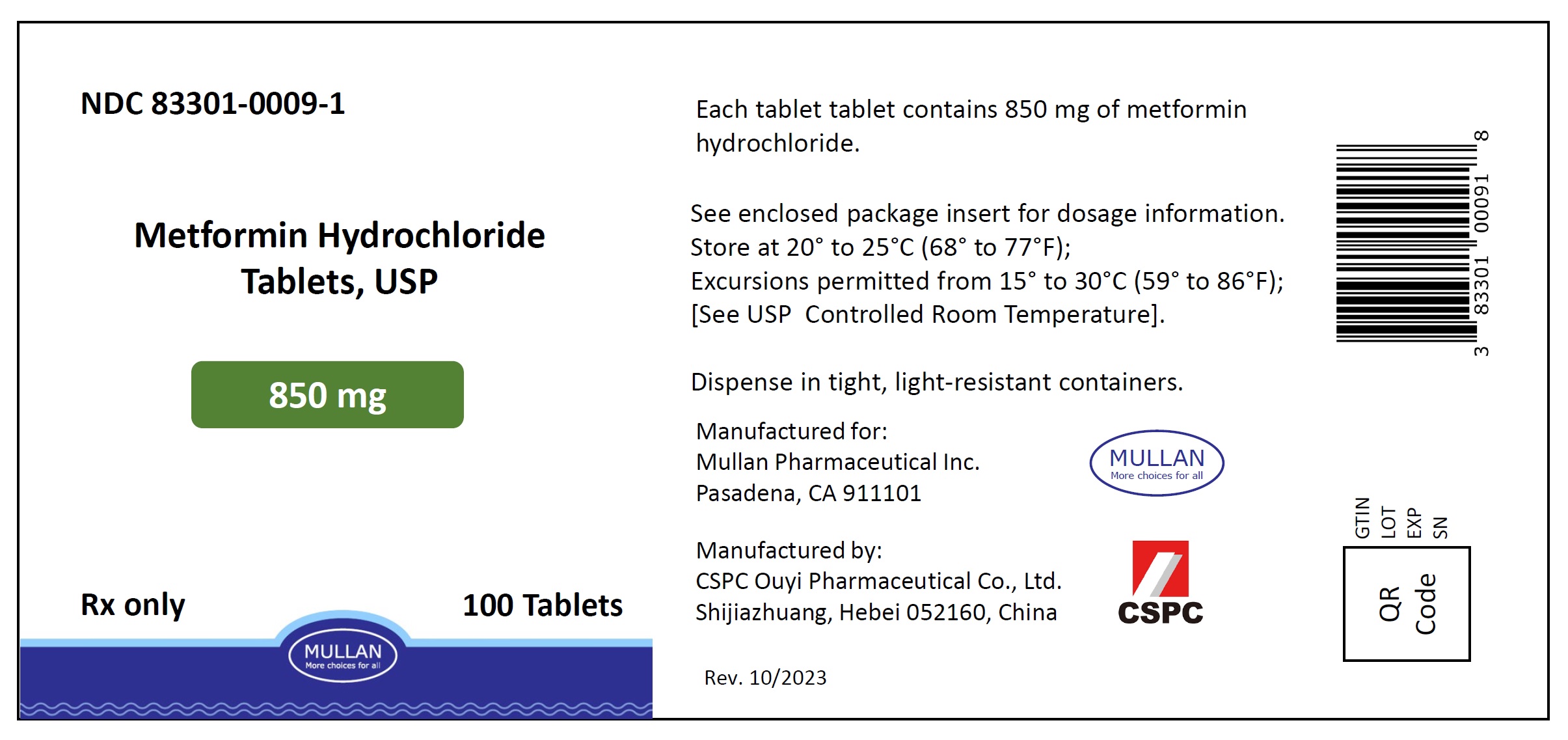 METFORMIN HYDROCHLORIDE tablet, coated