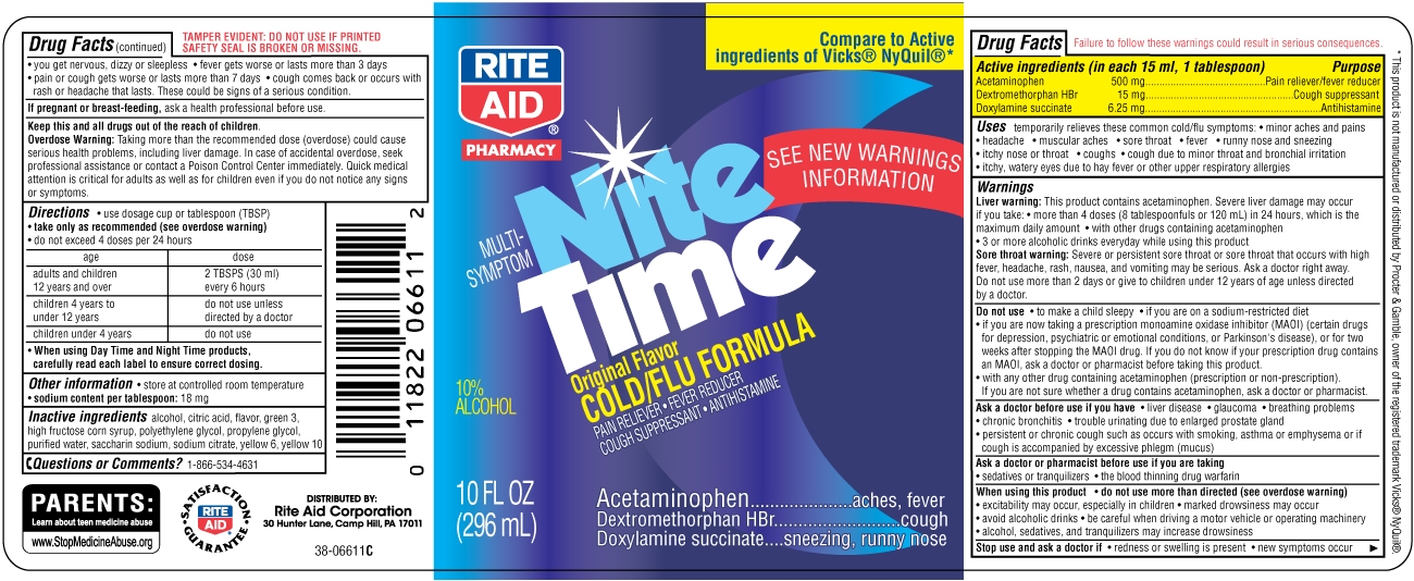 Night Time Original by Rite Aid Corporation Drug Facts