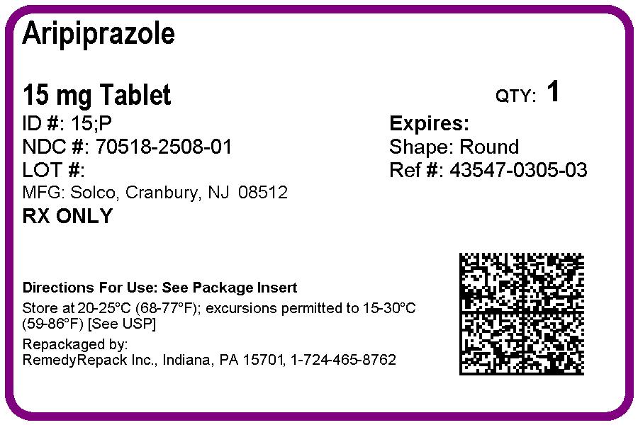ARIPIPRAZOLE by REMEDYREPACK INC. ARIPIPRAZOLE tablet