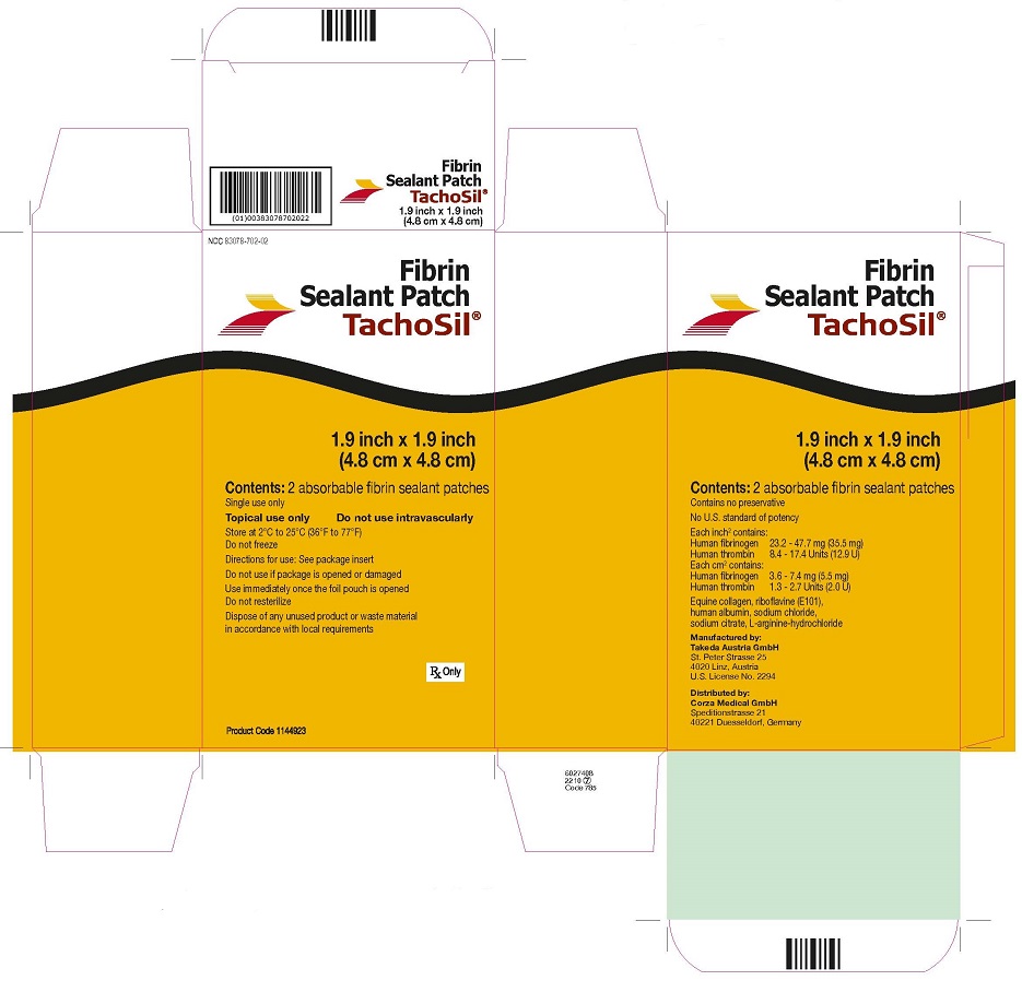 TACHOSIL- thrombin human and fibrinogen patch