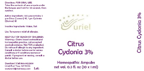 Citrus Cydonia 3 by Uriel Pharmacy Inc. CITRUS CYDONIA 3 liquid