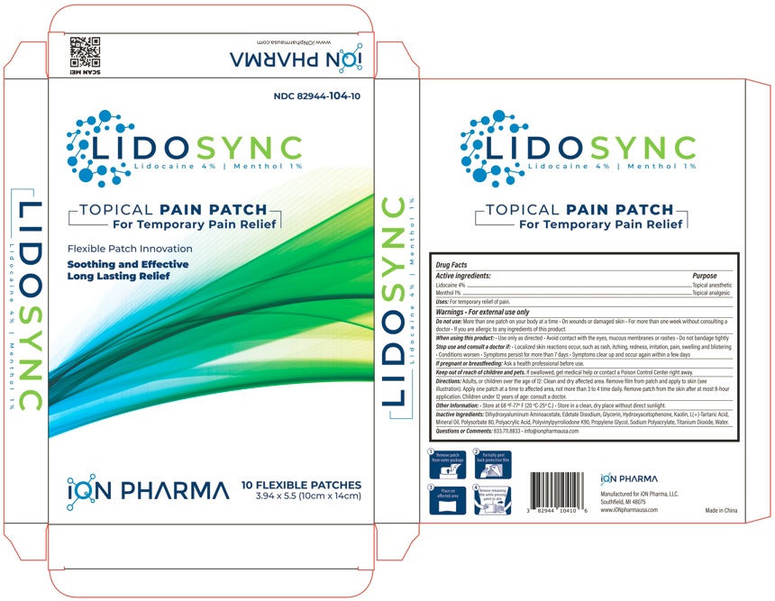 LIDOSYNC- lidocaine 4%, menthol 1% patch