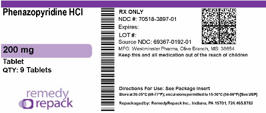 PHENAZOPYRIDINE HYDROCHLORIDE TABLETS, USP