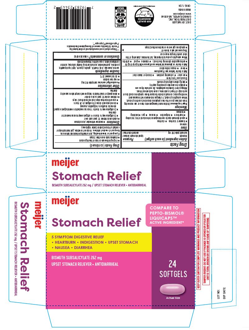 BISMUTH SUBSALICYLATE capsule, liquid filled