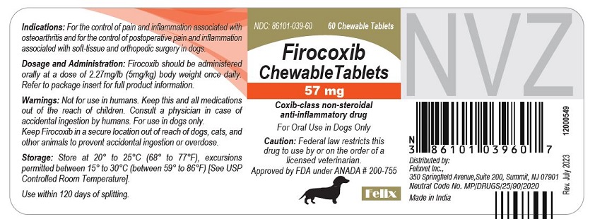 FIROCOXIB tablet, chewable