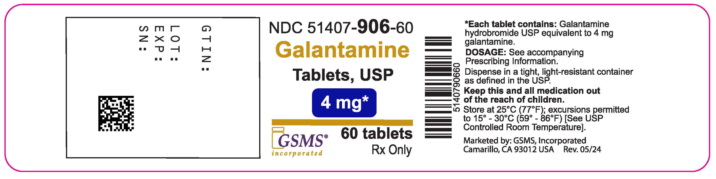GALANTAMINE tablet, film coated