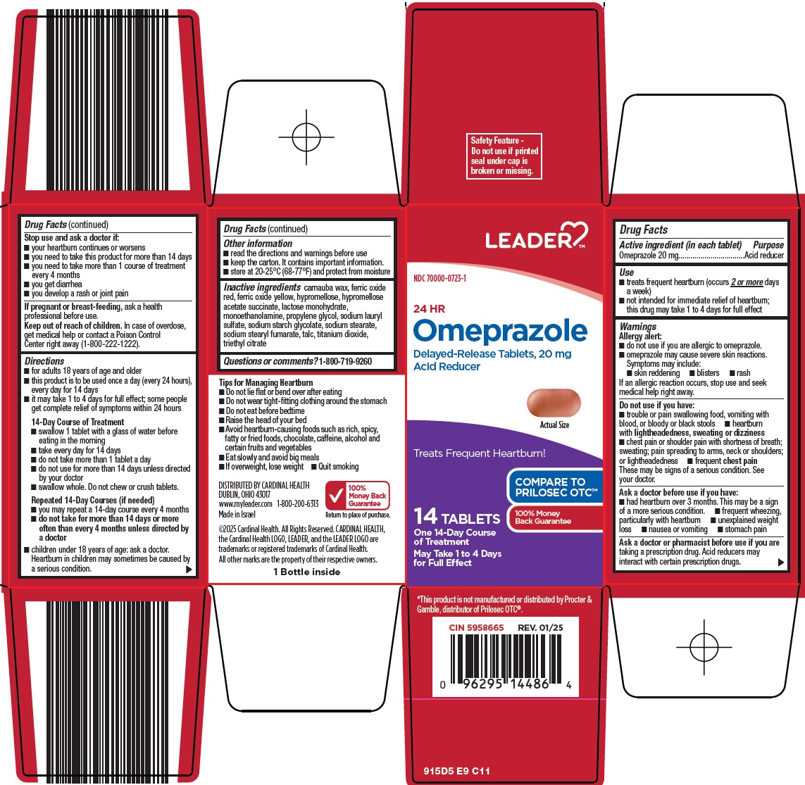 LEADER OMEPRAZOLE- omeprazole tablet, delayed release