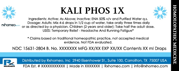 KALI PHOS by Rxhomeo Private Limited d.b.a. Rxhomeo, Inc KALI PHOS liquid