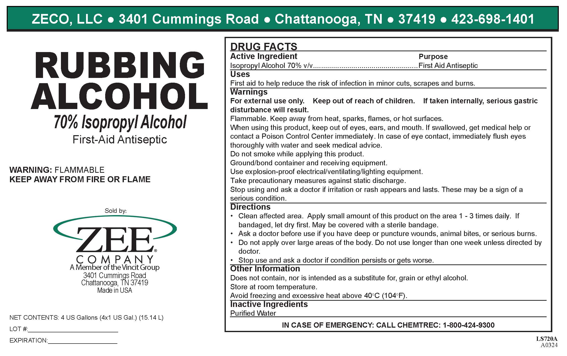 Rubbing Alcohol 70% Isopropyl