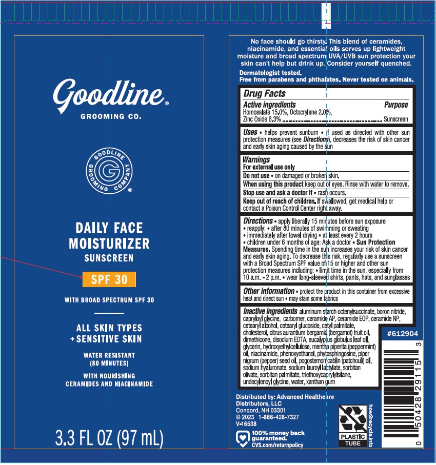 CVS Goodline Grooming Co. Daily Face Moisturizer Sunscreen SPF 30