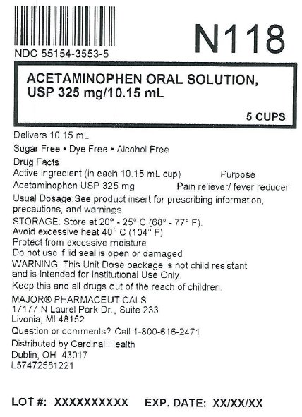 Acetaminophen Oral Solution by Cardinal Health Drug Facts