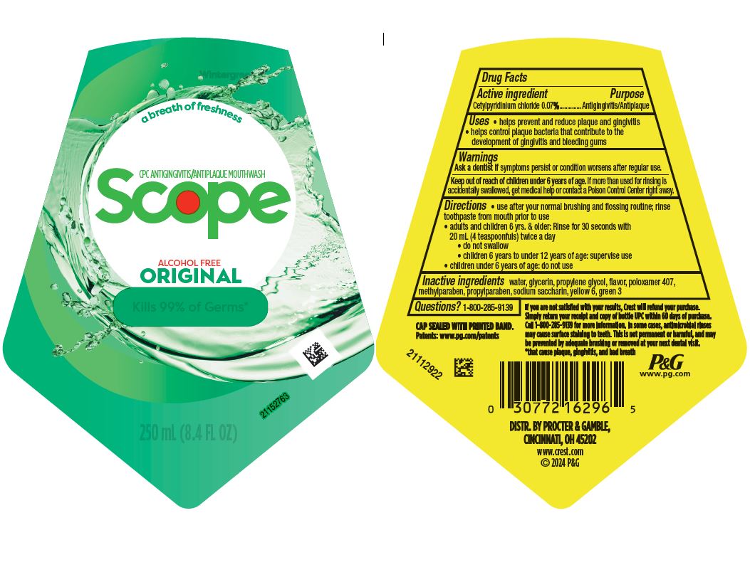 CREST SCOPE ORIGINAL- cetylpyridinium chloride rinse