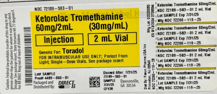 KETOROLAC TROMETHAMINE injection, solution