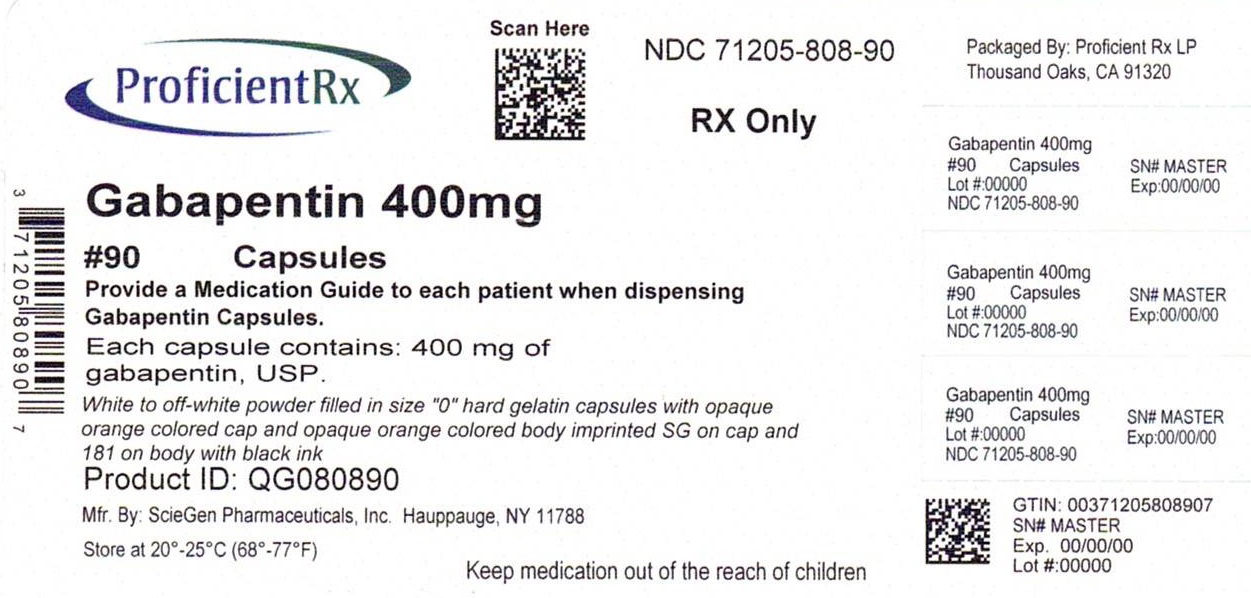 Gabapentin by Proficient Rx LP GABAPENTIN capsule