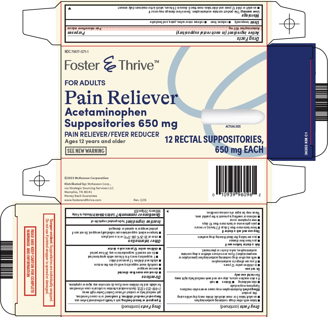 FOSTER AND THRIVE PAIN RELIEVER- acetaminophen suppository