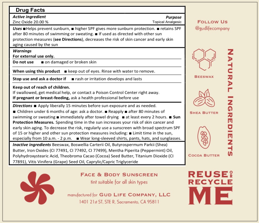 GLC OG NATURAL TINTED SPF 30 SUNSCREEN- zinc oxide paste