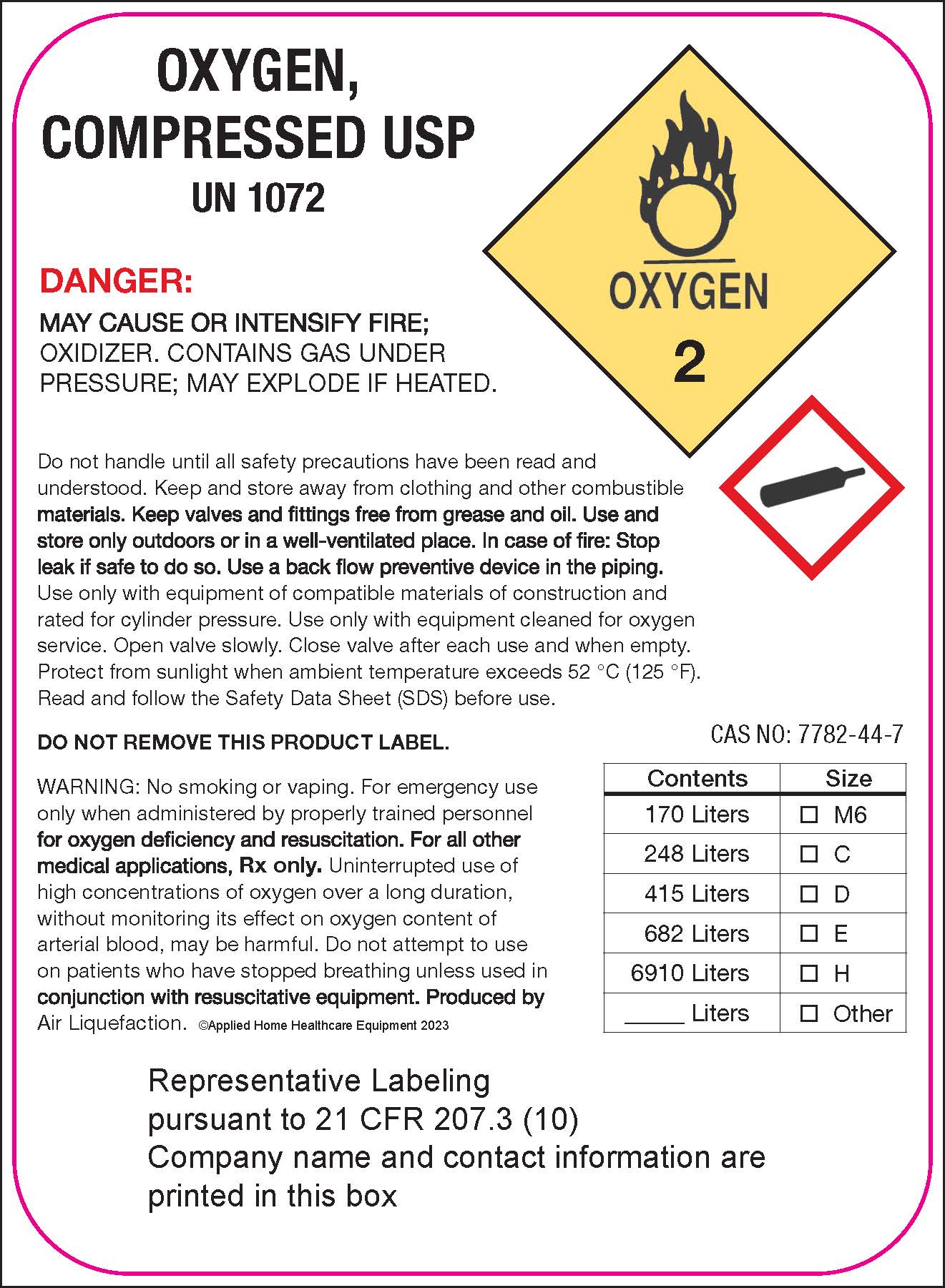 Oxygen by Breathe-In, Inc. OXYGEN gas