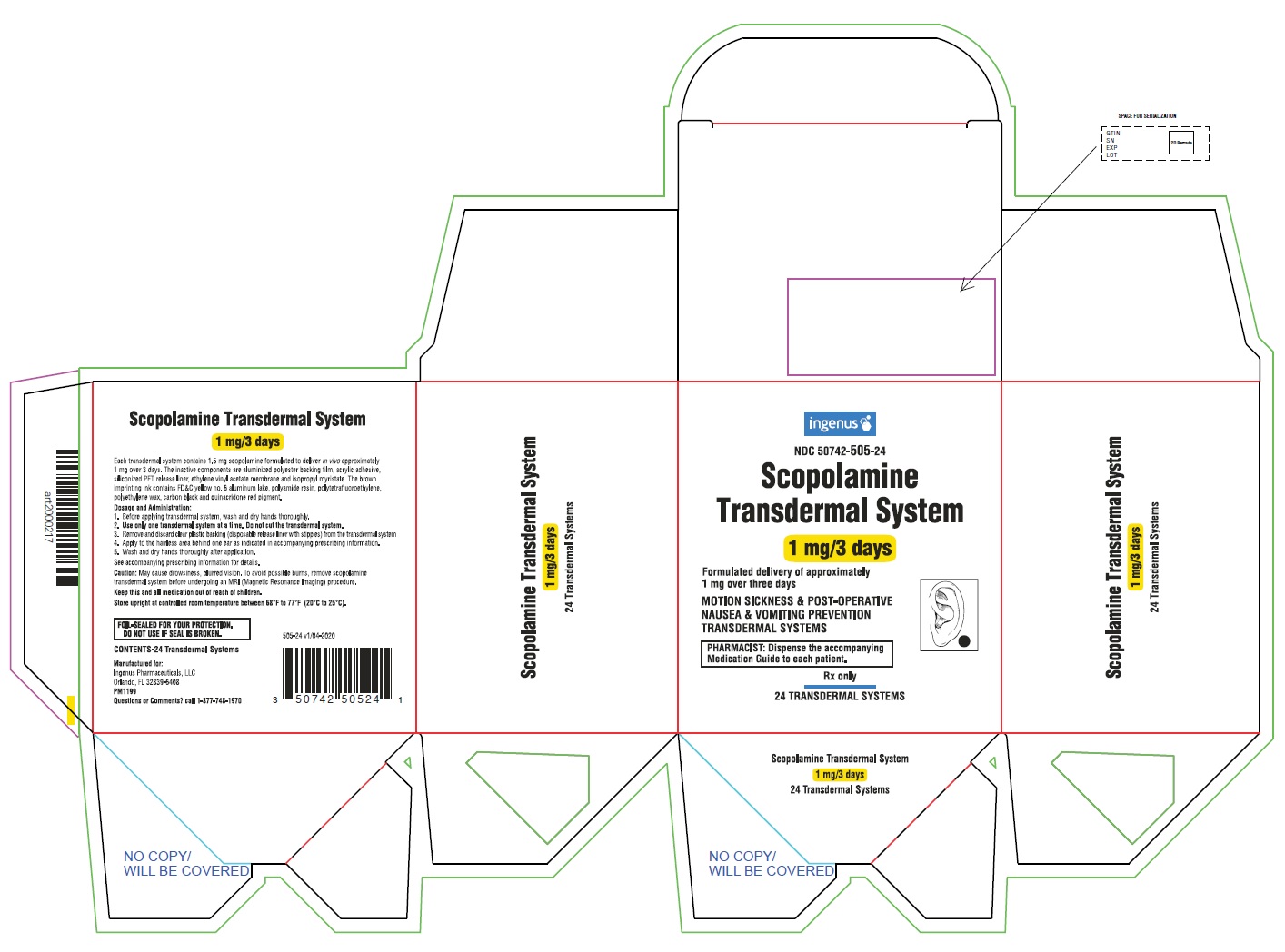 SCOPOLAMINE patch, extended release