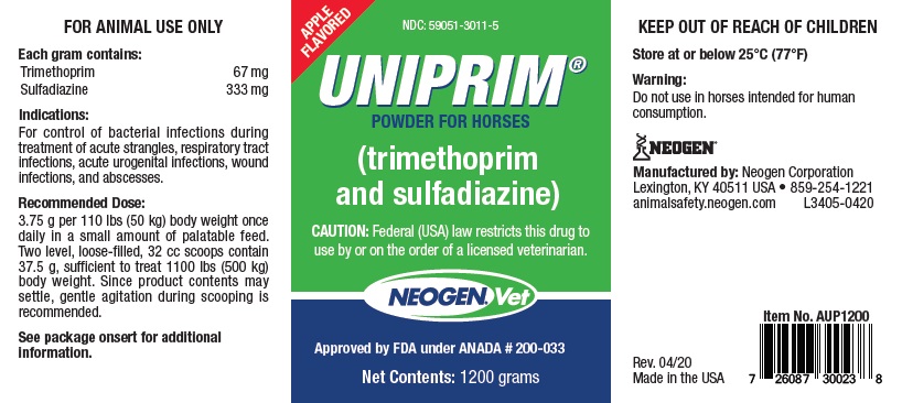 UNIPRIM- trimethoprim and sulfadiazine powder