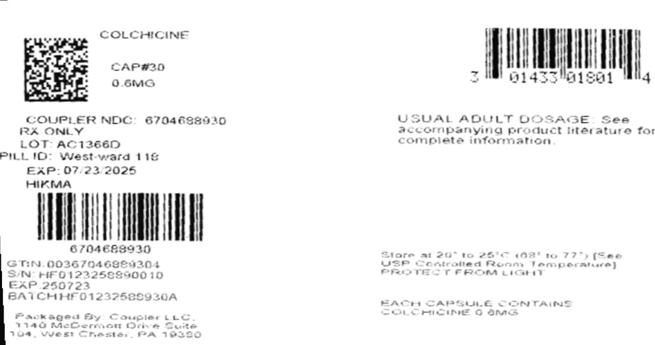 Colchicine by Coupler LLC COLCHICINE capsule