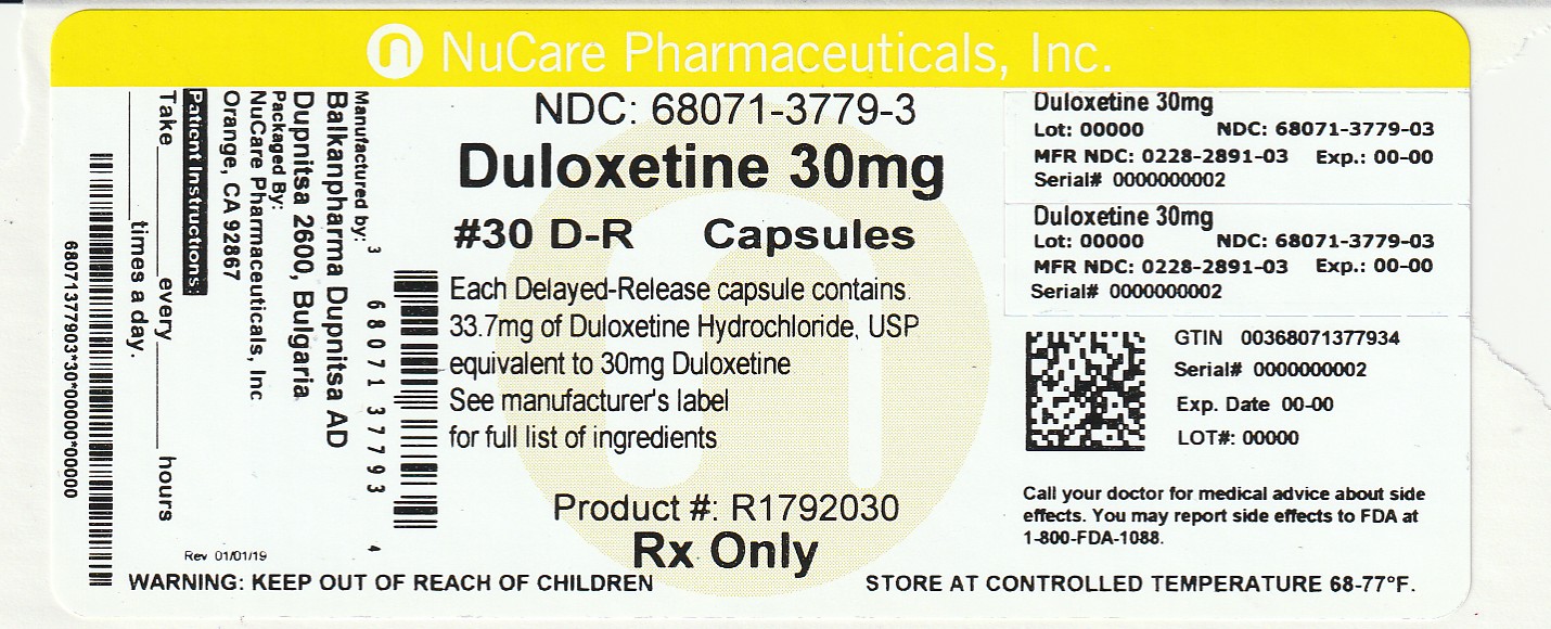 DULOXETINE capsule, delayed release pellets