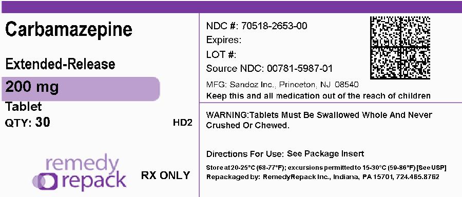 CARBAMAZEPINE ER- carbamazepine tablet, extended release
