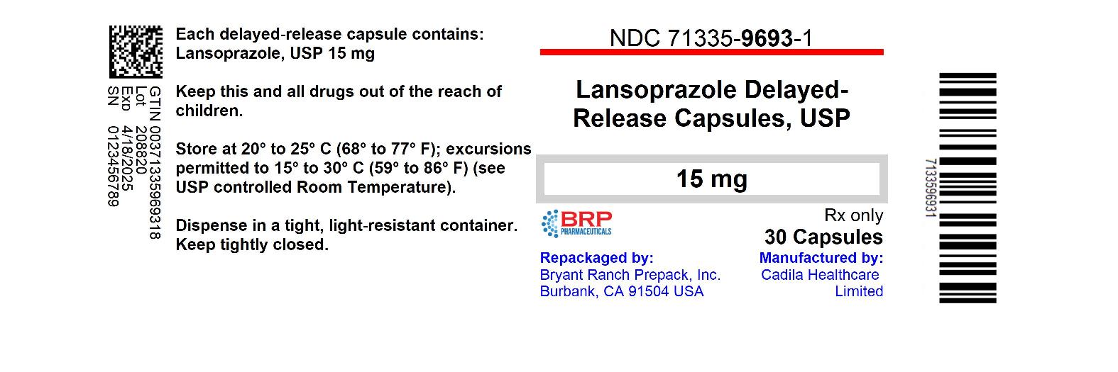 LANSOPRAZOLE capsule, delayed release