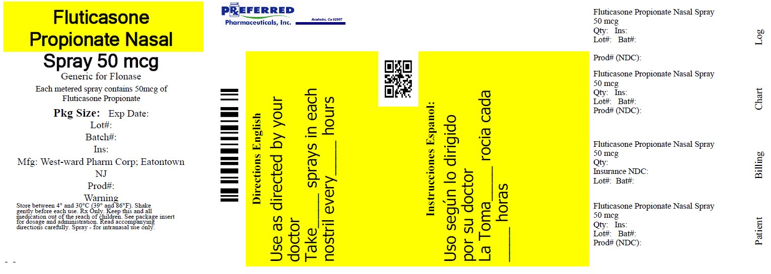 FLUTICASONE PROPIONATE spray, metered