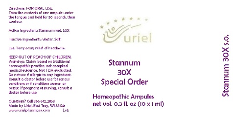 STANNUM 30 SPECIAL ORDER liquid