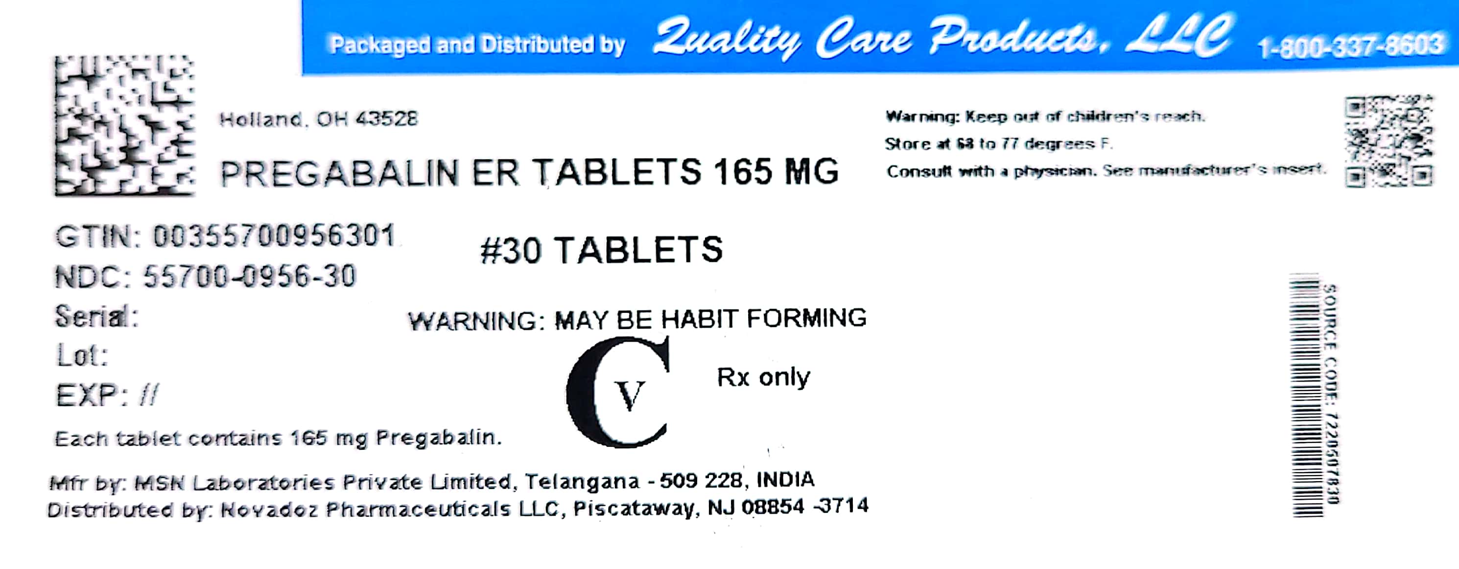 PREGABALIN tablet, film coated, extended release