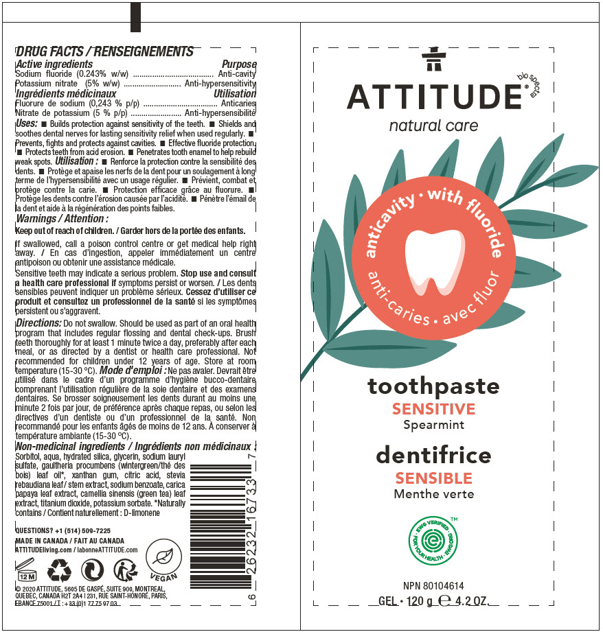 BIO SPECTRA ATTITUDE- sodium fluoride and potassium nitrate paste ...