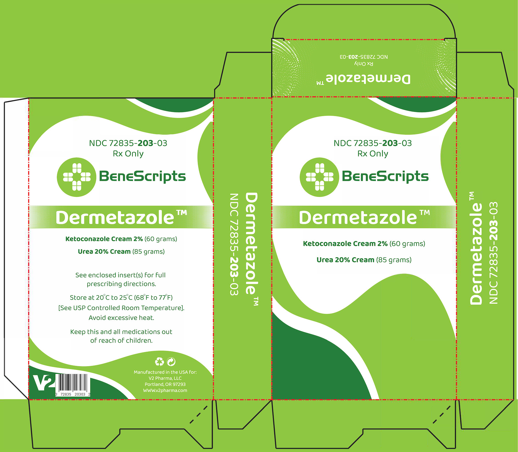 DERMETAZOLE- ketoconazole 2% and urea 20% kit