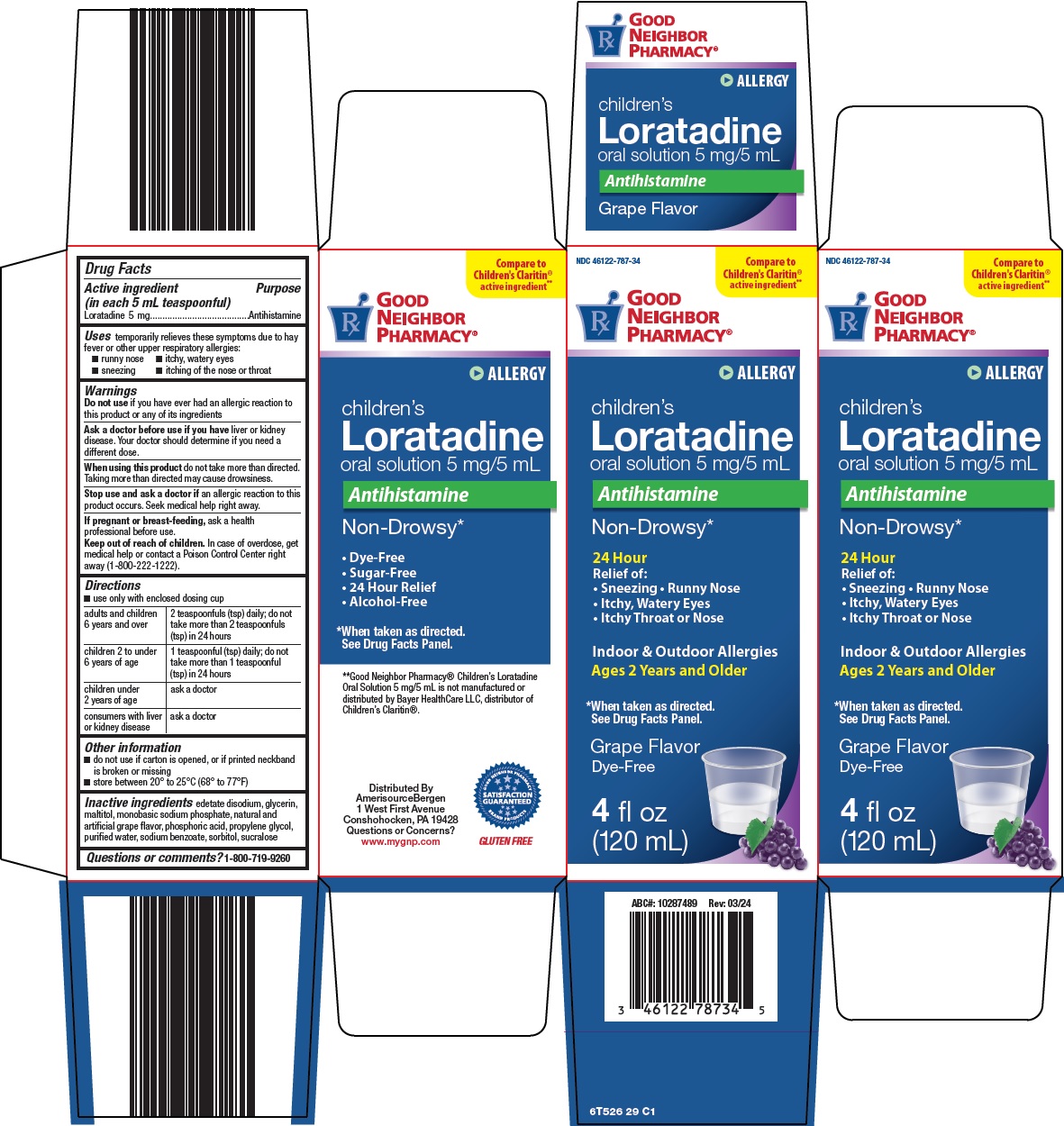 GOOD NEIGHBOR PHARMACY CHILDRENS LORATADINE- loratadine solution