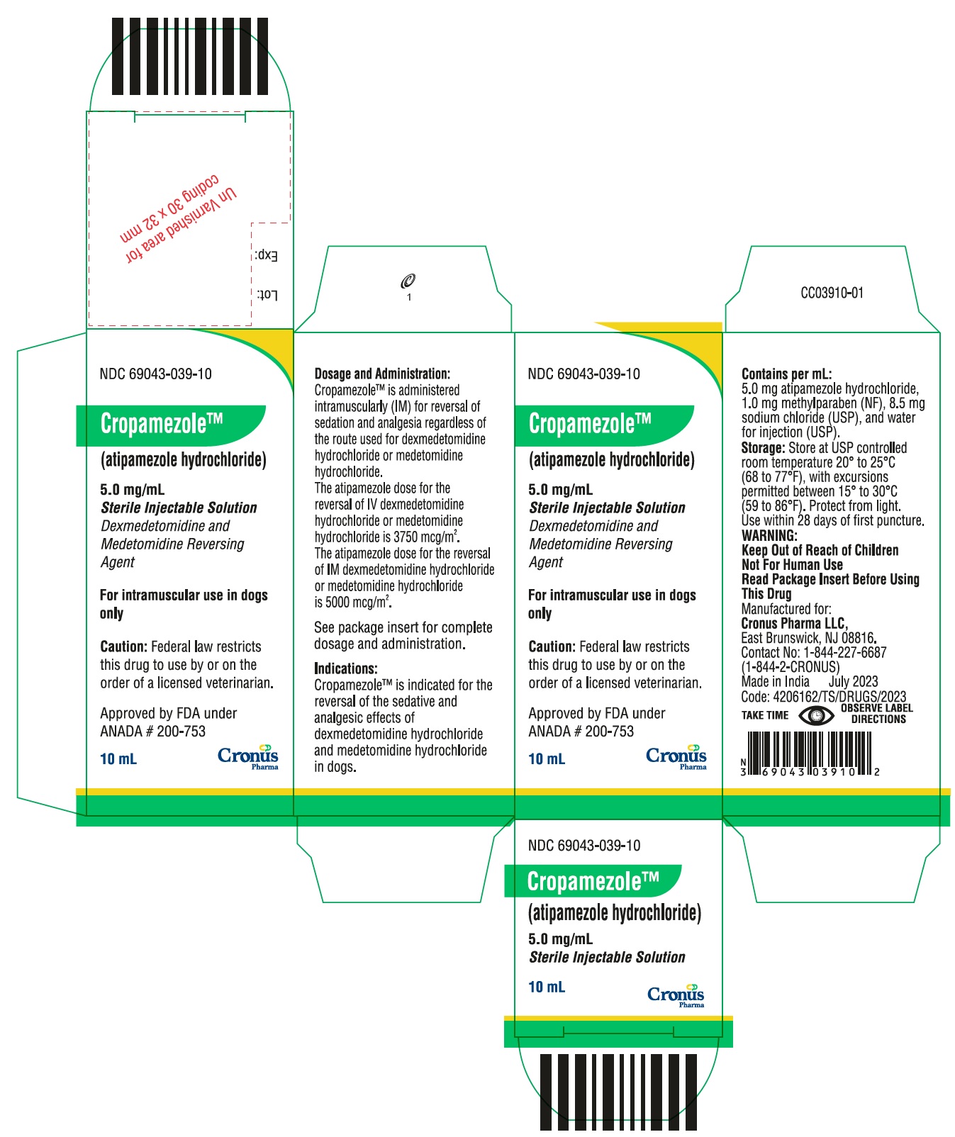 CROPAMEZOLE- atipamezole hydrochloride injection, solution