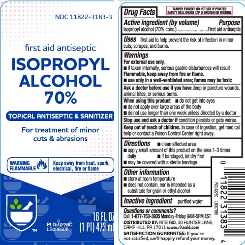Isopropyl alcohol by Rite Aid Corporation Drug Facts