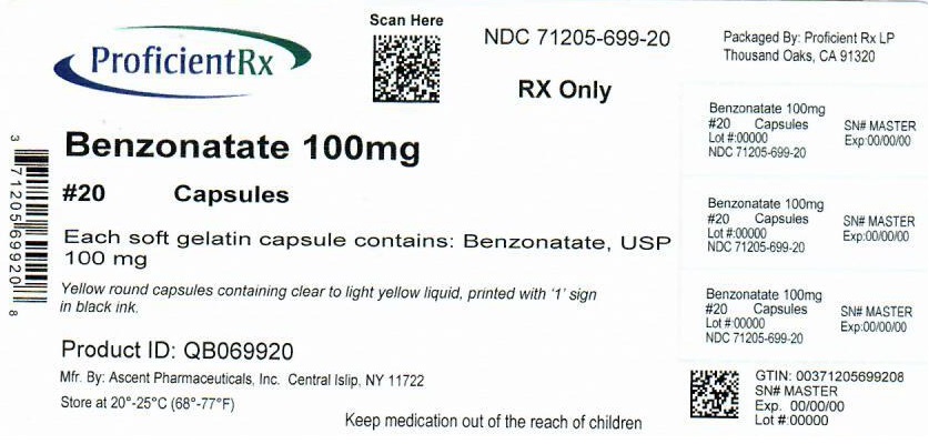 Benzonatate by Proficient Rx LP BENZONATATE capsule
