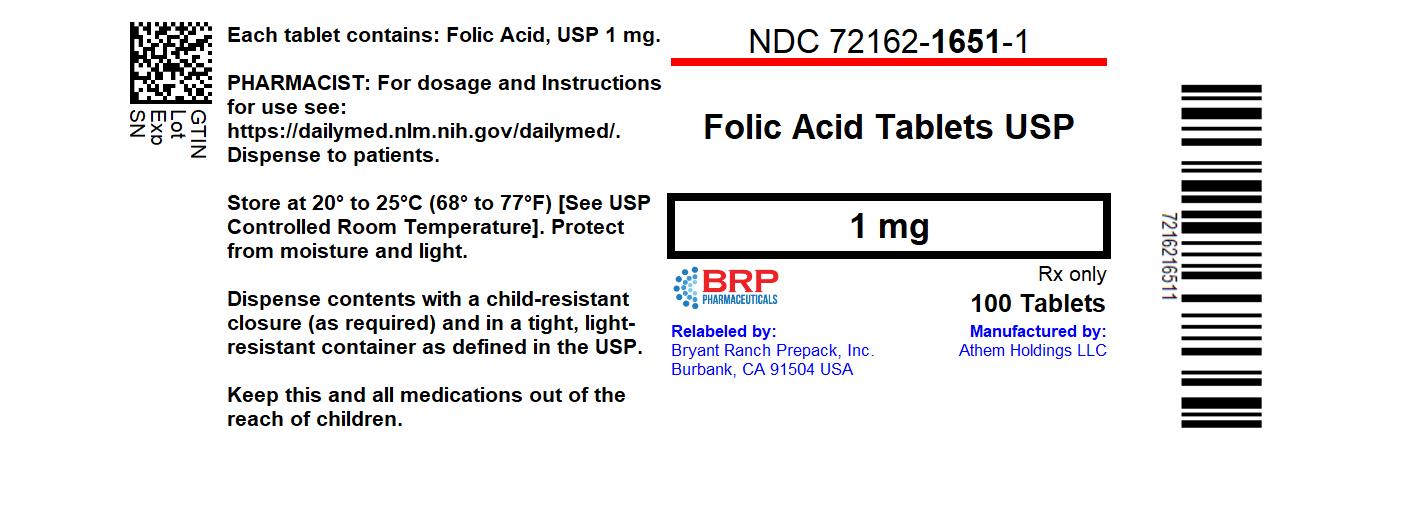 Folic Acid by Bryant Ranch Prepack FOLIC ACID tablet