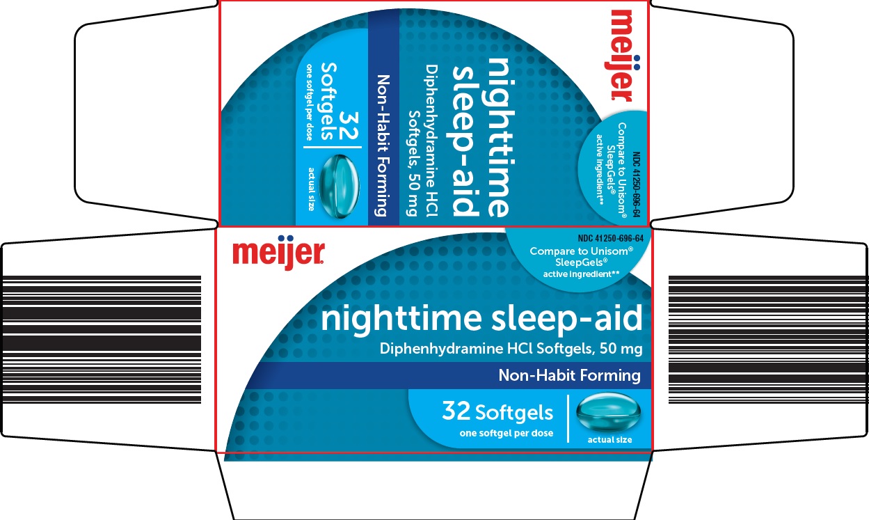 NIGHTTIME SLEEP AID- diphenhydramine hcl capsule, liquid filled