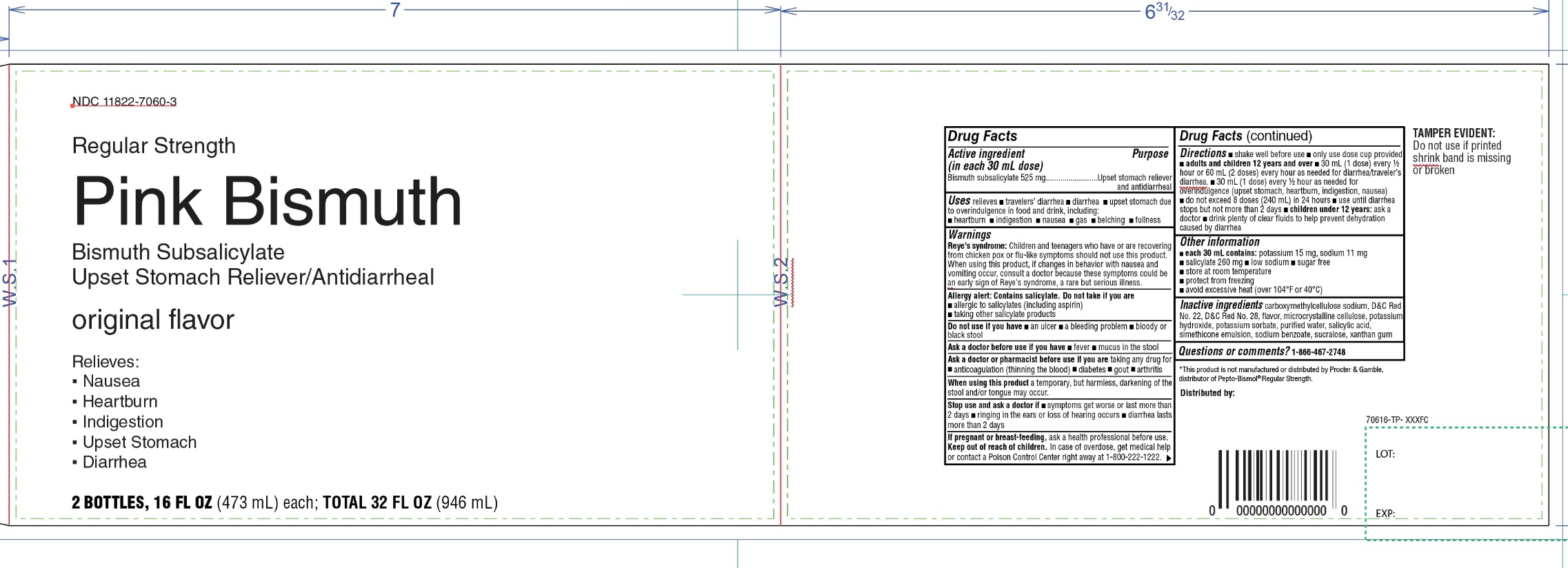 RITE AID REGULAR STRENGTH PINK BISMUTH- bismuth subsalicylate suspension