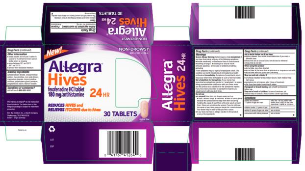 ALLEGRA HIVES 24HR- fexofenadine hydrochloride tablet, film coated